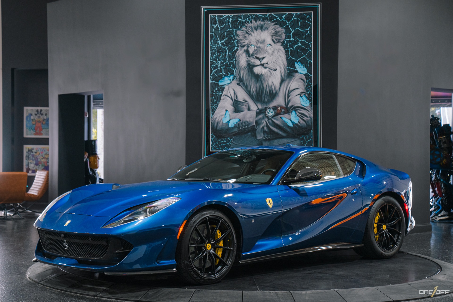 Used 2019 Ferrari 812 Superfast $505K MSRP, Tailor Made Blu Tour De ...