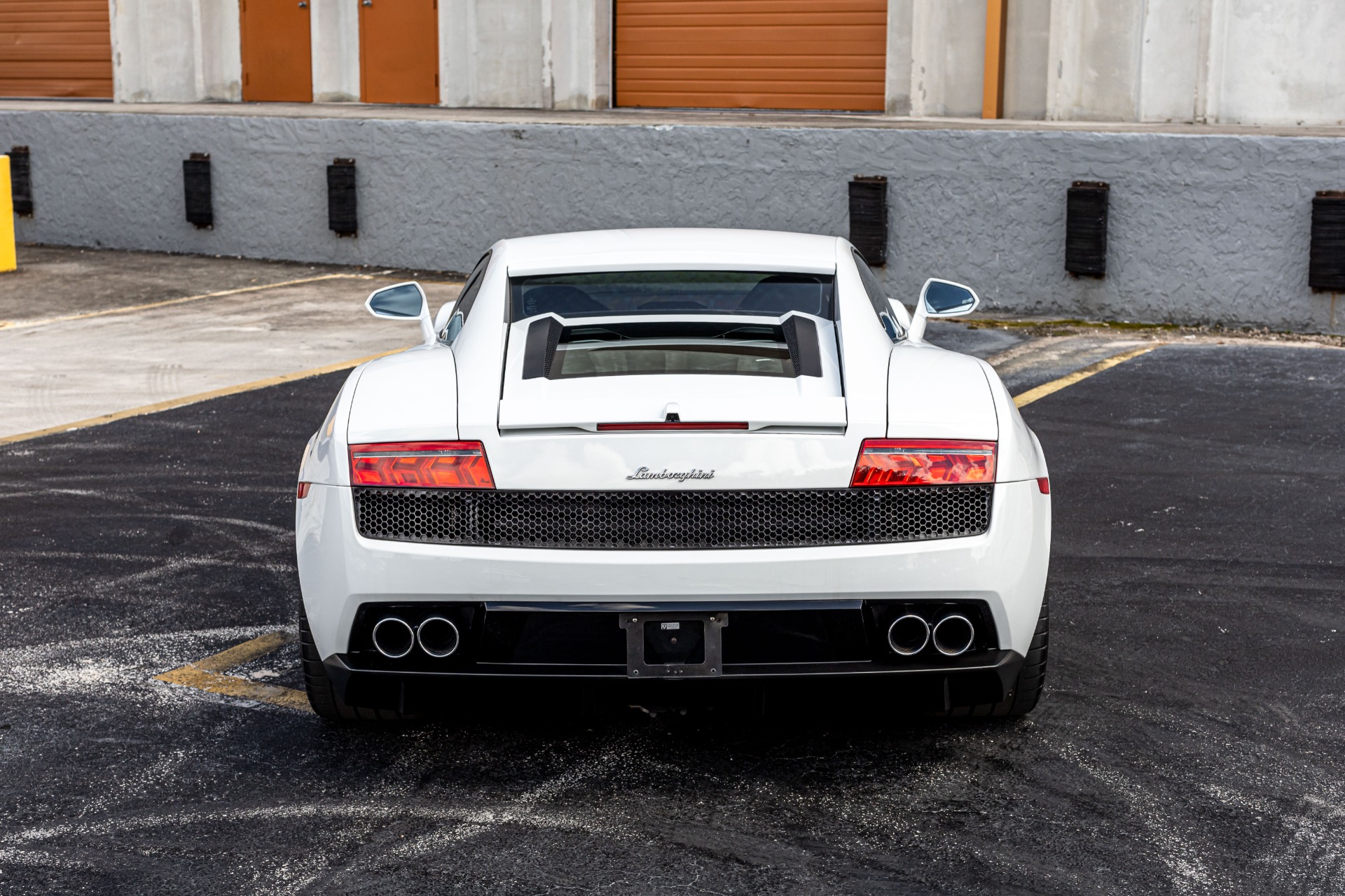White Lamborghini Gallardo Rear