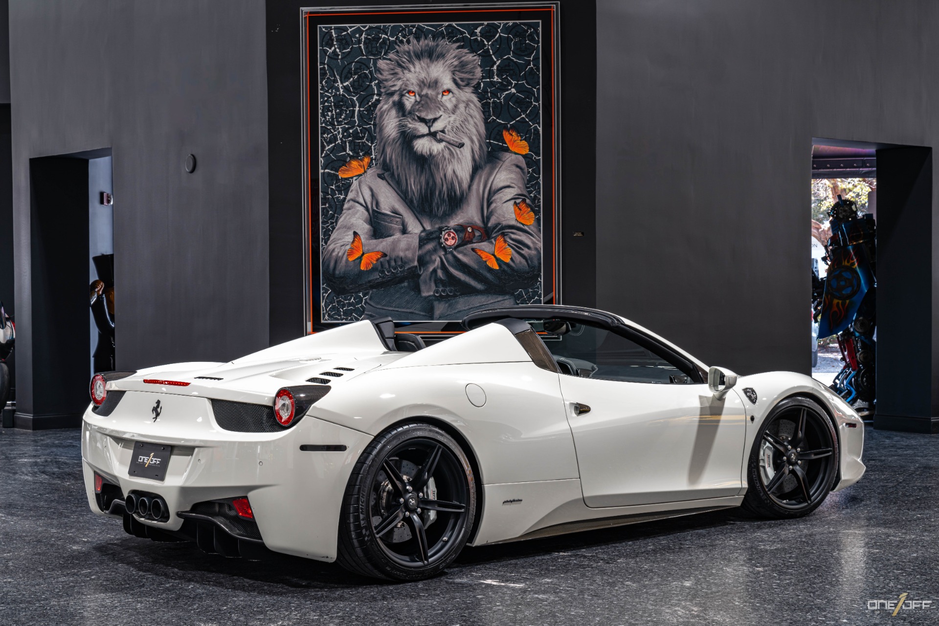 Ferrari 458 White Spyder