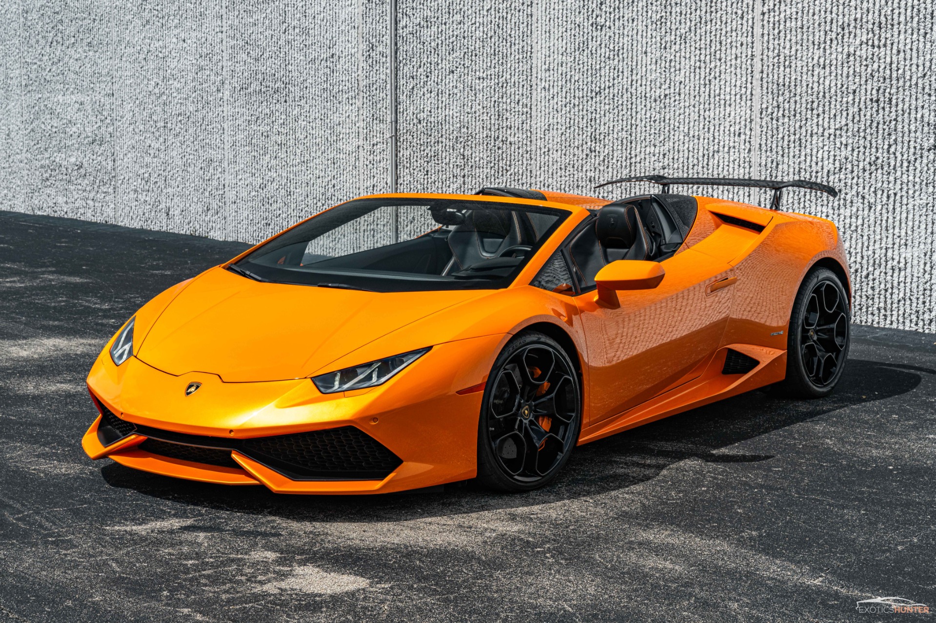 Used 2016 Lamborghini Huracan LP 610-4 Spyder Arancio Borealis, Front ...