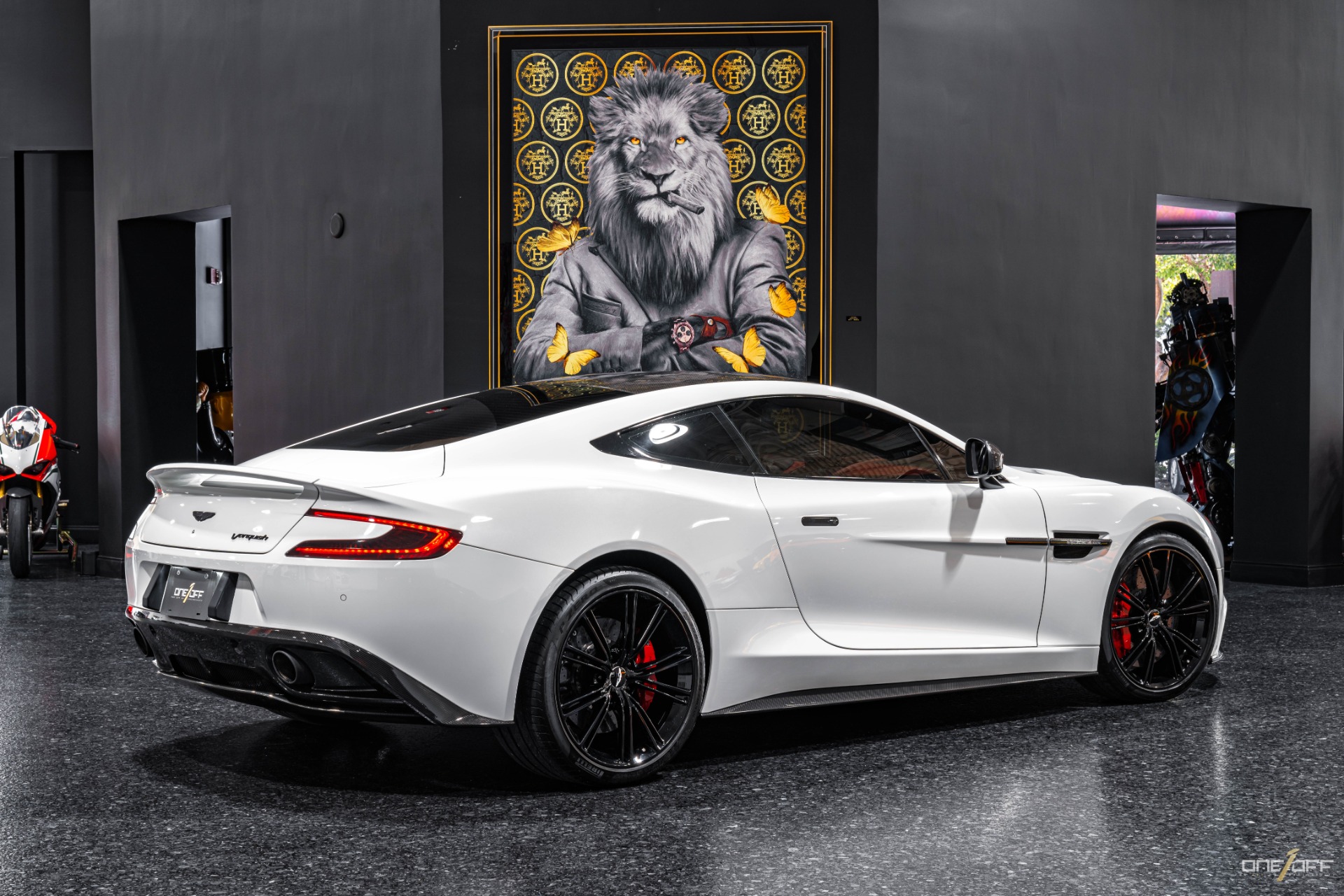 Aston Martin White Car