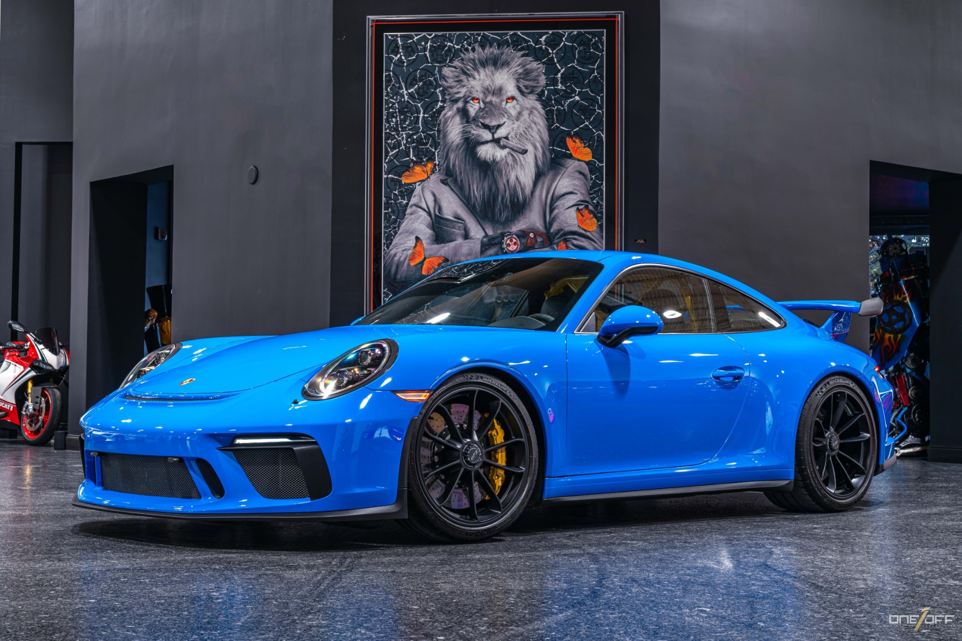Sports Car Porsche Blue