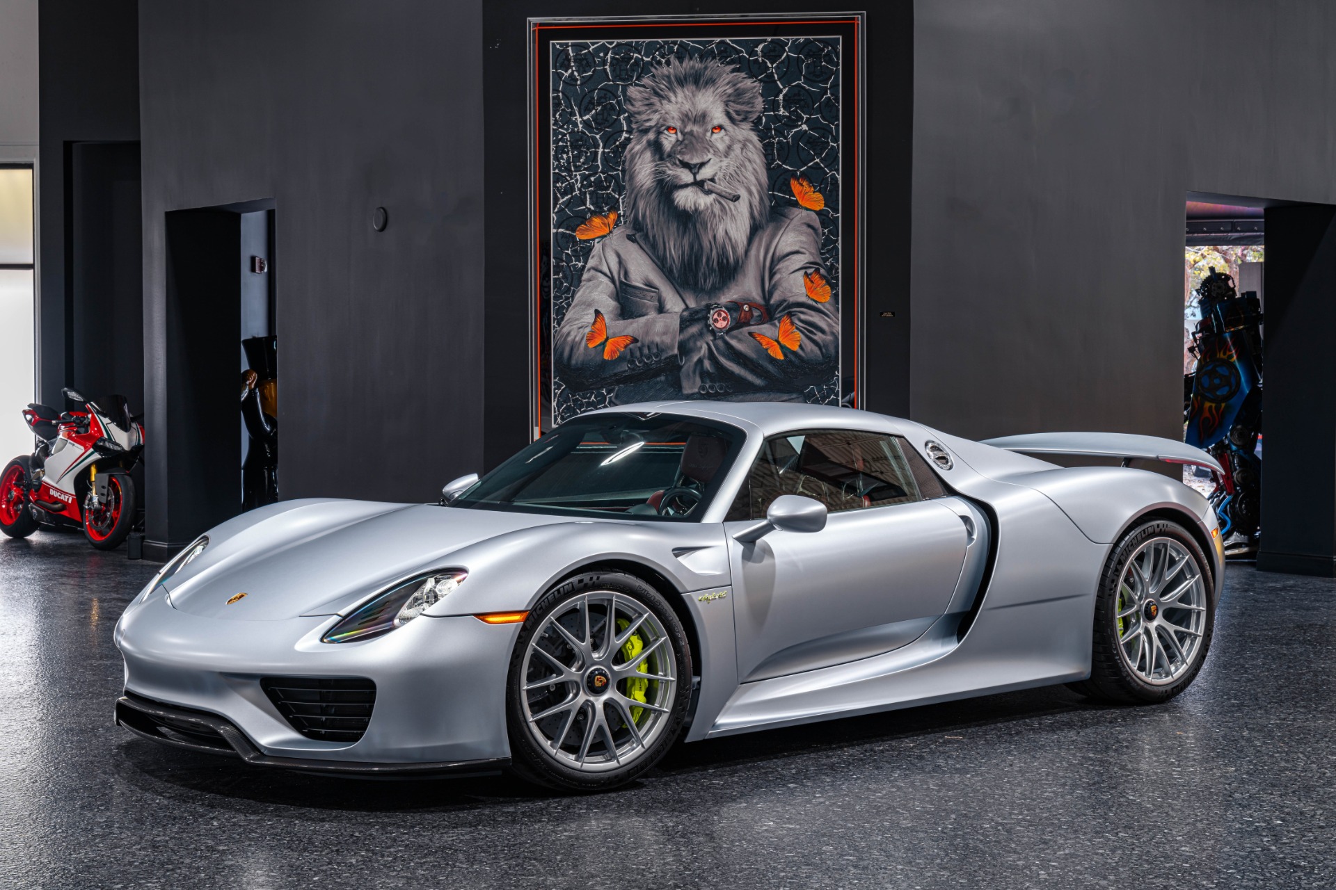 Porsche 918 Spyder Silver 2015 PORSCHE 918 SPYDER WEISSACH PACKAGE For