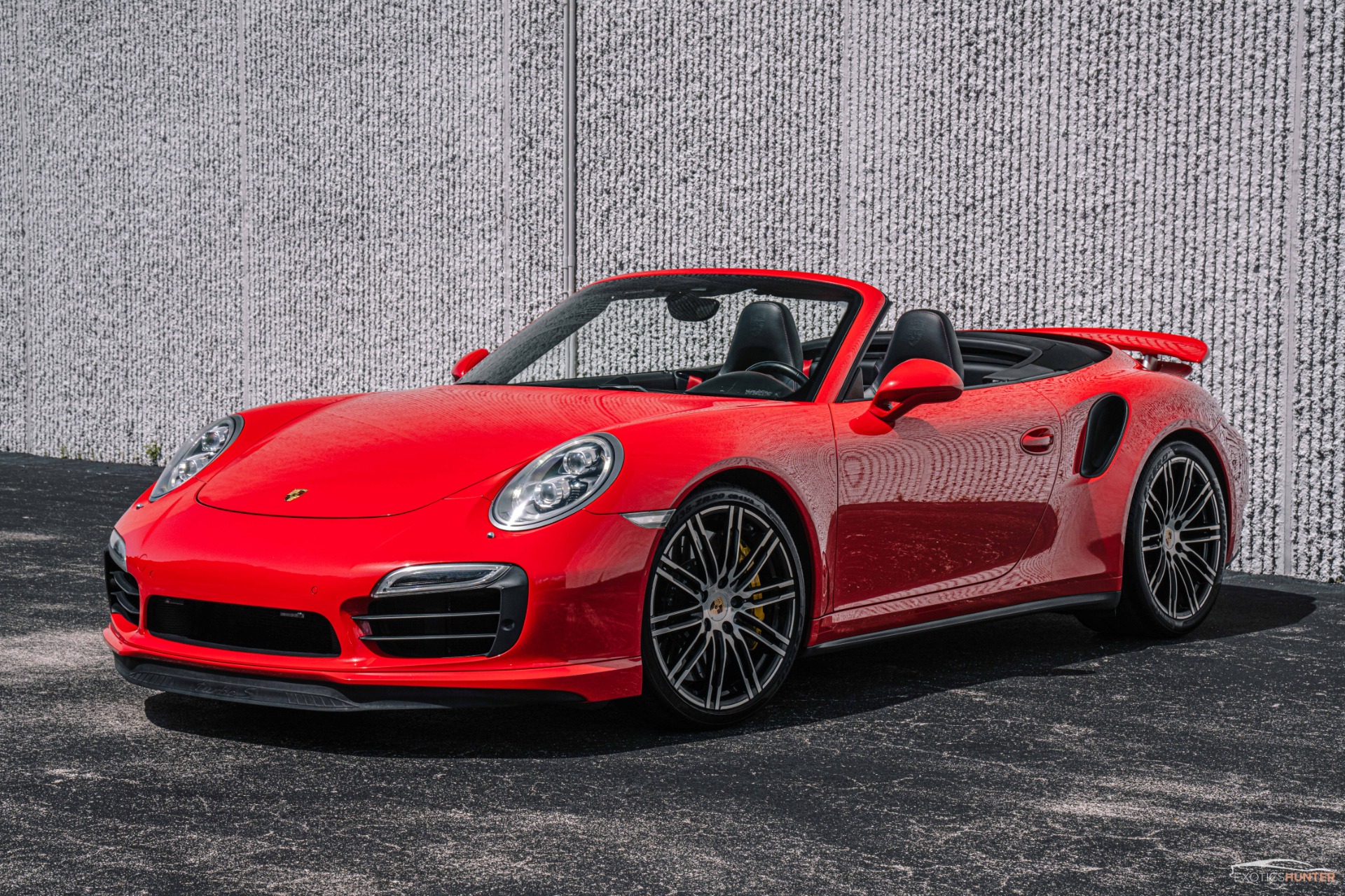Used 2014 Porsche 911 Turbo S Cab in Guards Red w/ Ventilated Seats ...