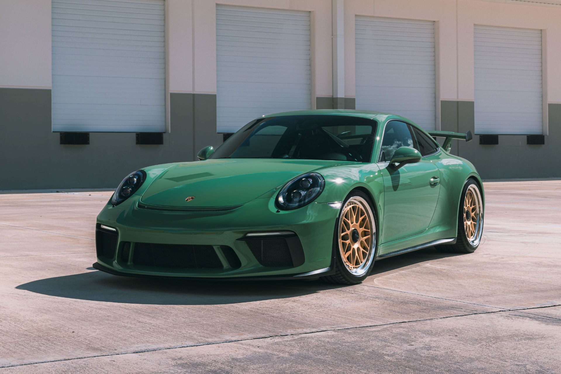 Used 2018 Porsche 911 GT3 RARE PTS Auratium Green 6 SPEED + HRE Wheels ...