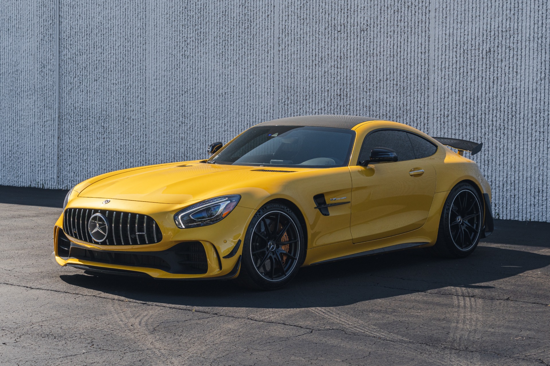Used 2018 Mercedes-Benz AMG GT R in Solar Beam Yellow, Massive $205k MSRP + Renntech Add-Ons For ...