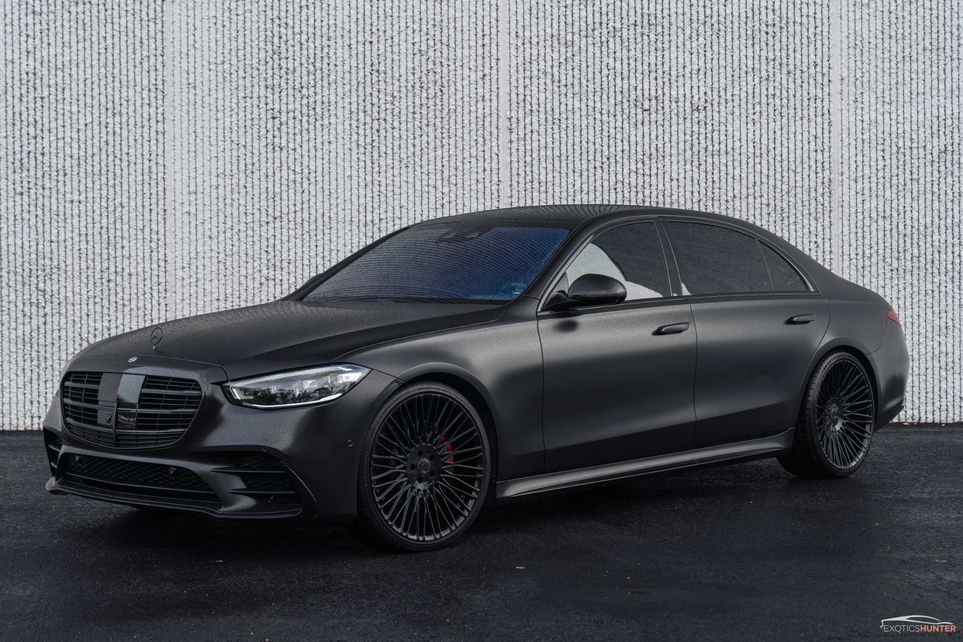 Used 2021 Mercedes-Benz S580 4MATIC Matte Black Wrapped w/ AMG Line ...
