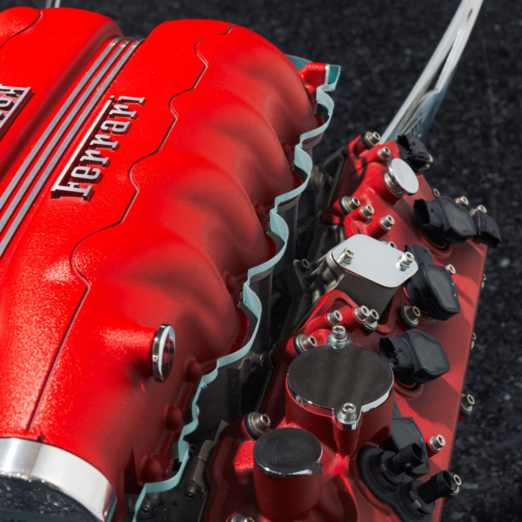 Ferrari V12 Engine Glass Coffee Table - Exotics Hunter